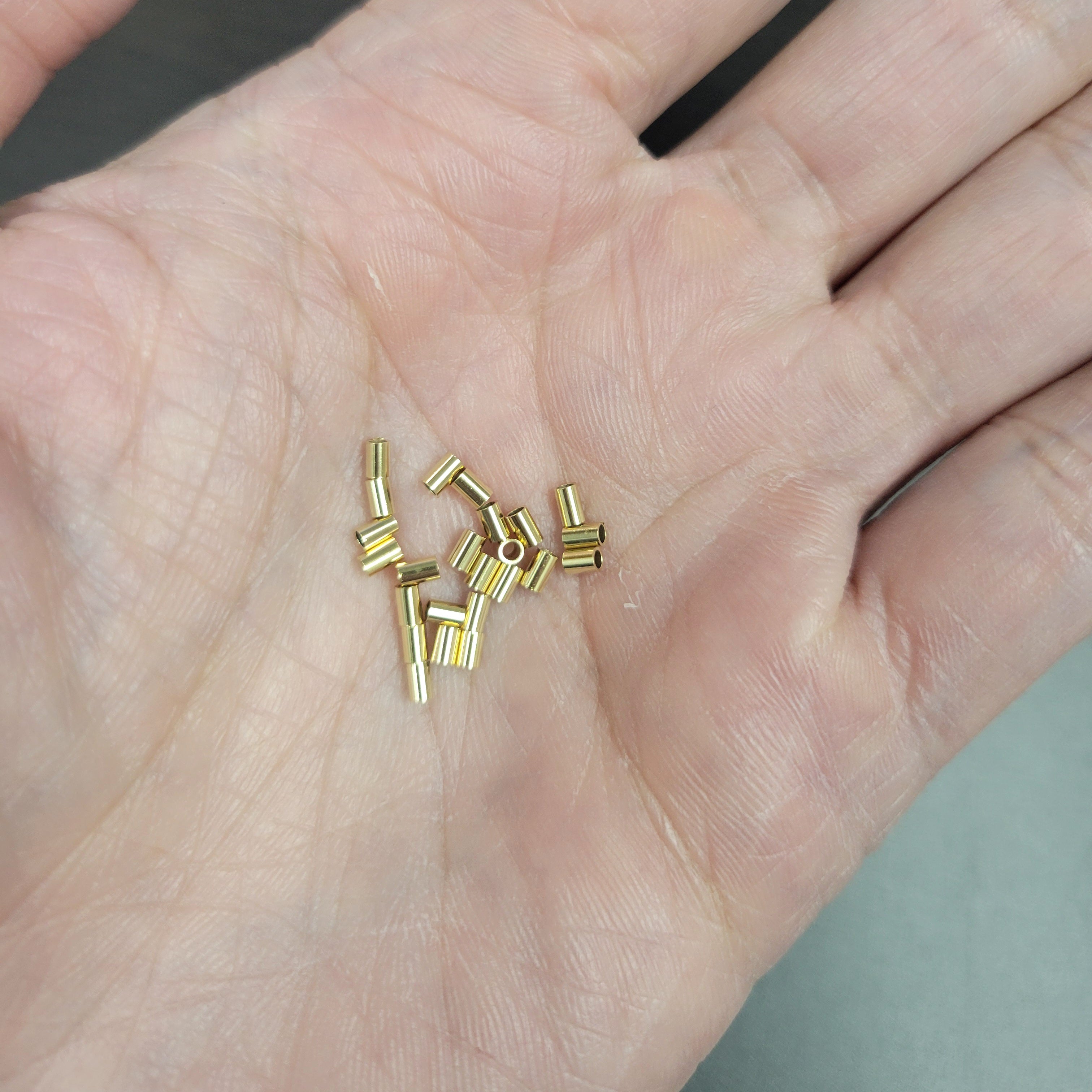 Gold Filled 2x3 Crimp Tubes – Mayas Gems