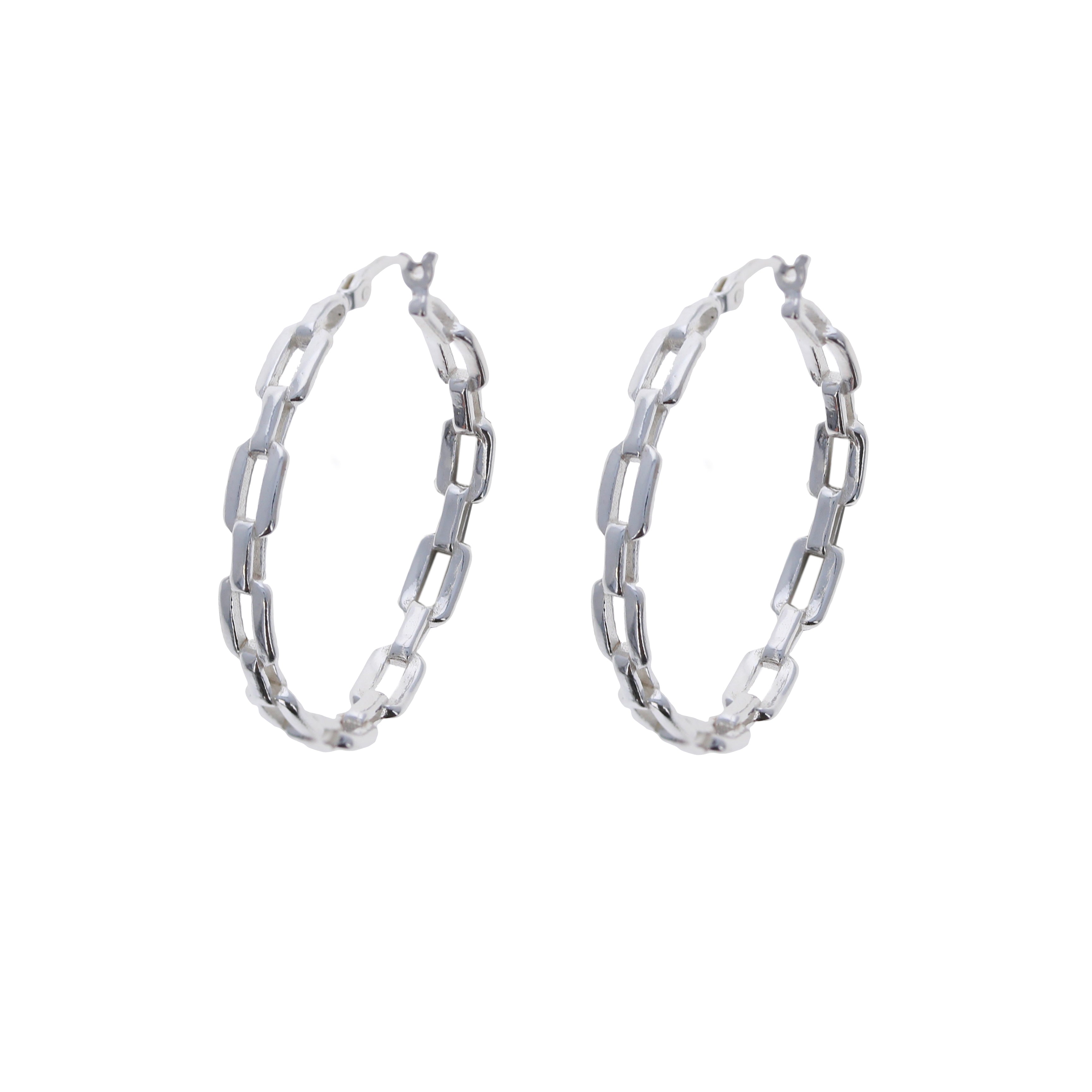 Large Paperclip Hoops – Mayas Gems