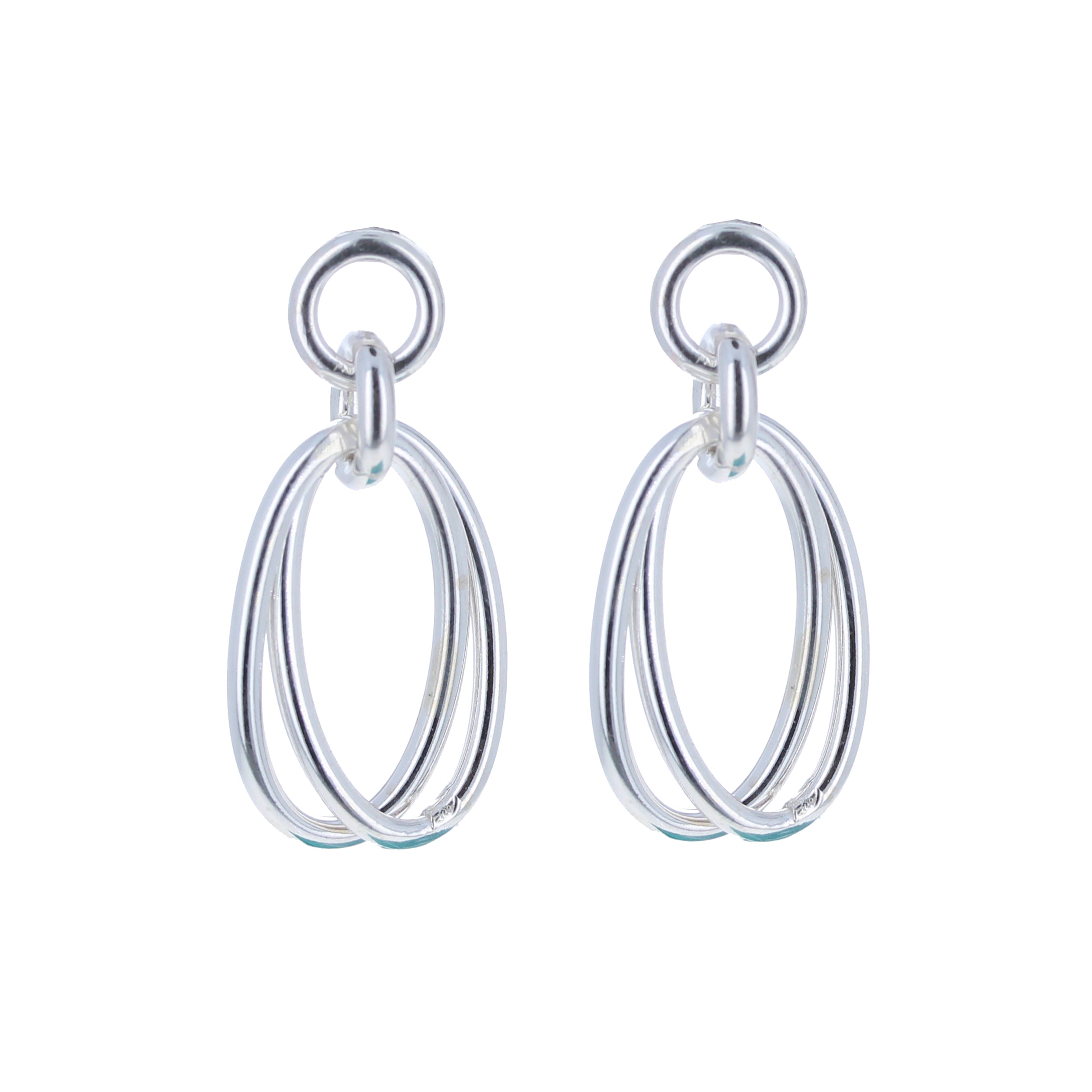 Modern Oval Tube Hoops – Mayas Gems